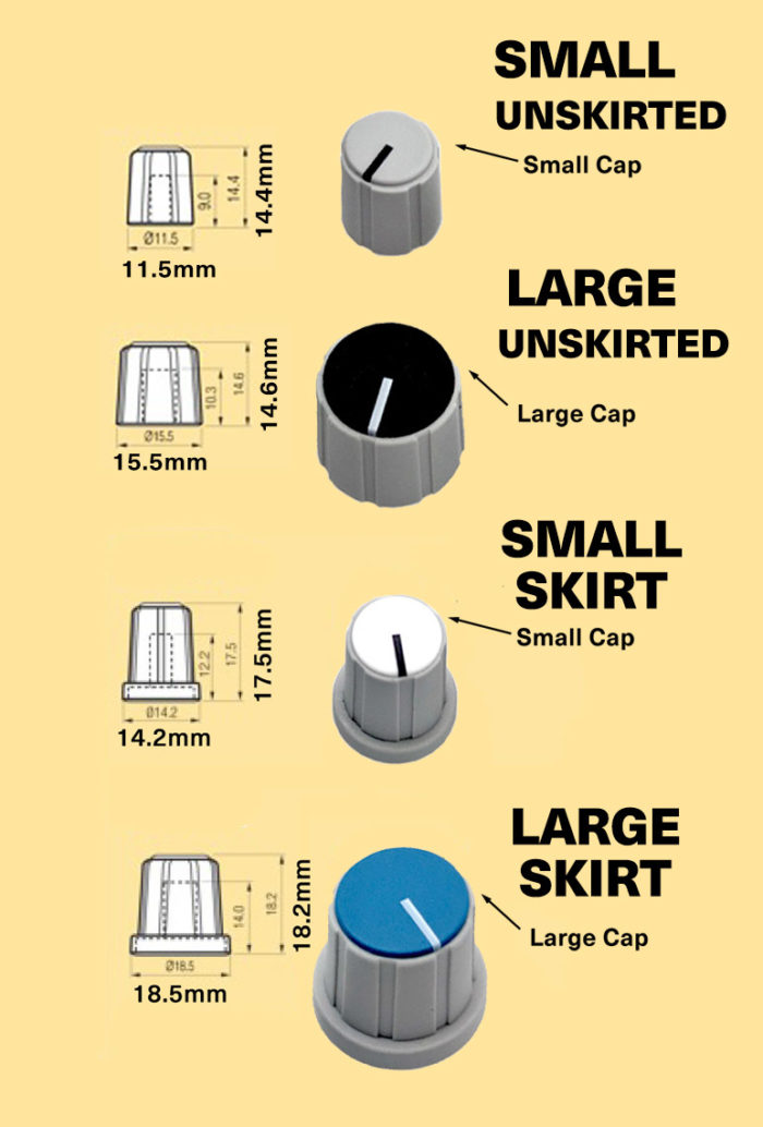 ‘Intellijel’ Grey Knobs (Sifam/Selco) – Thonk – DIY Synthesizer Kits & Components