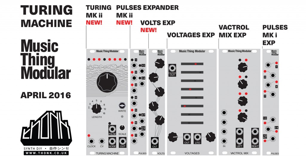 Music Thing Modular – Turing Machine Mkii Full DIY Kit – Thonk – DIY ...
