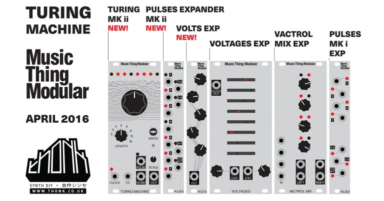 Music Thing Modular – Turing Machine Mkii Full DIY Kit – Thonk – DIY ...