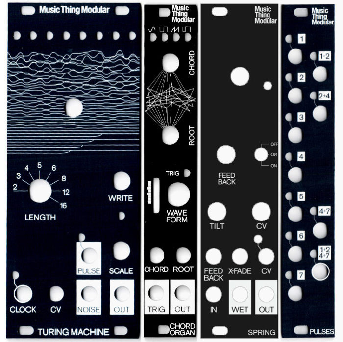 Music Thing Modular Black Panels – Thonk – DIY Synthesizer Kits ...